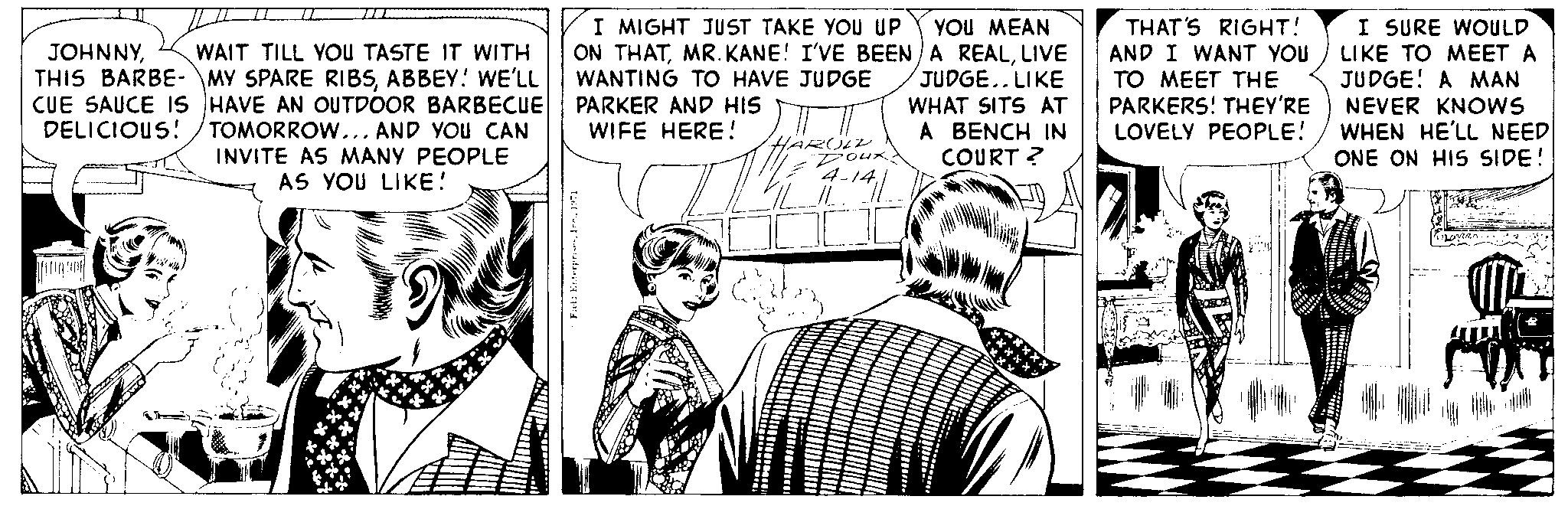 Judge Parker Comic Strip 1971-04-14 | Comics Kingdom