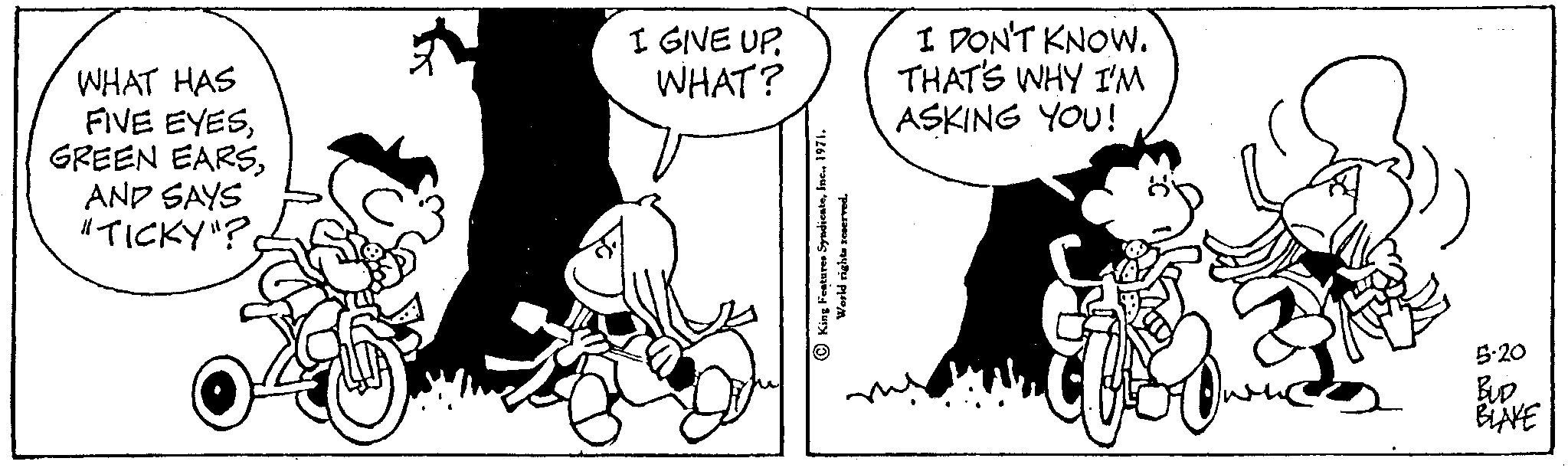 Tiger Comic Strip 1971-05-20 | Comics Kingdom