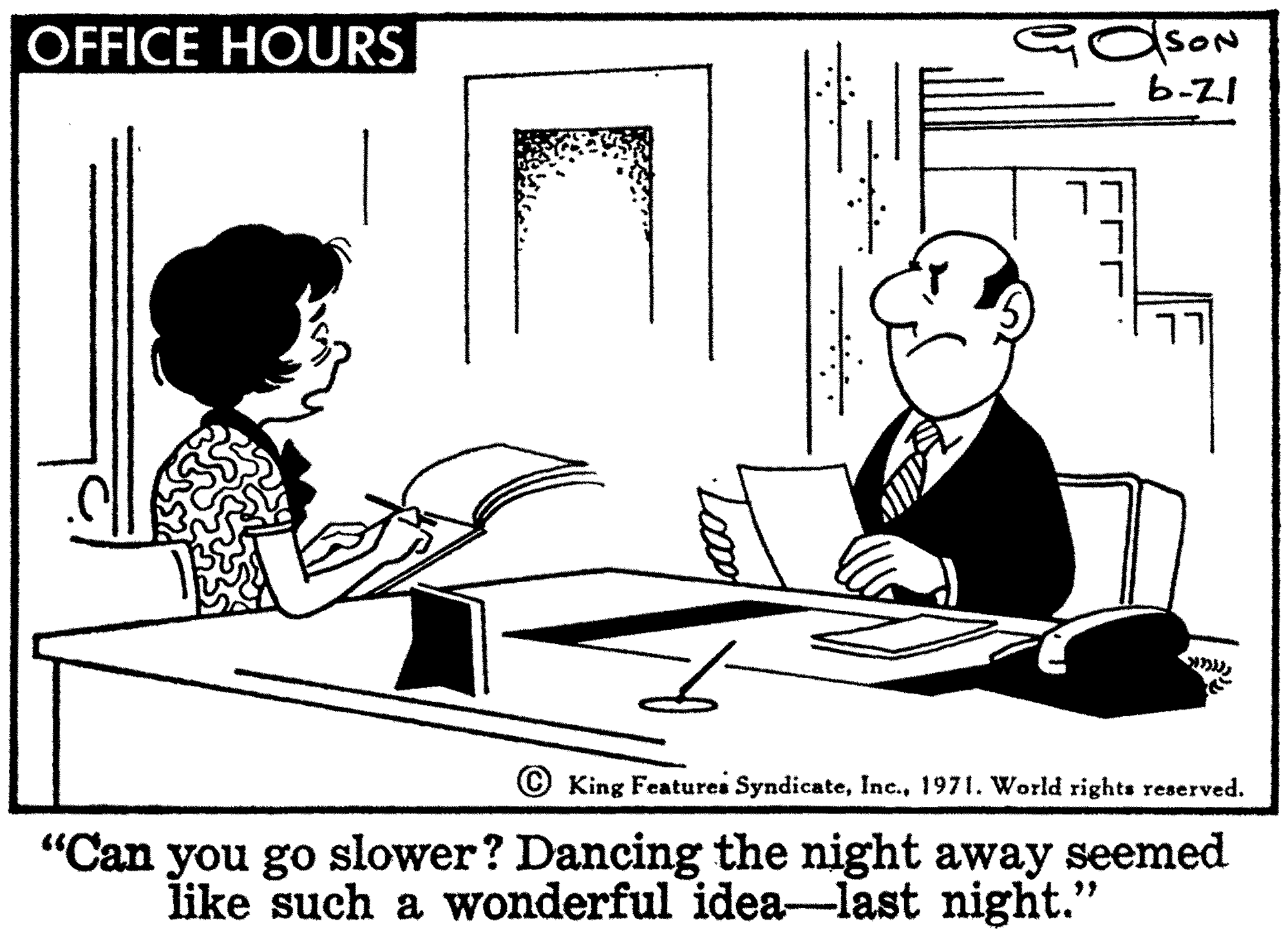 Office Hours Comic Strip 1971-06-21 | Comics Kingdom