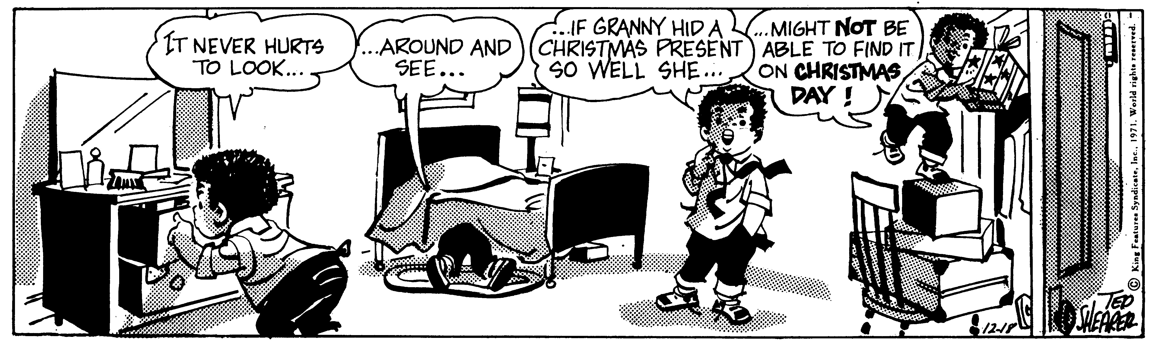 Quincy Comic Strip 1971-12-18 | Comics Kingdom