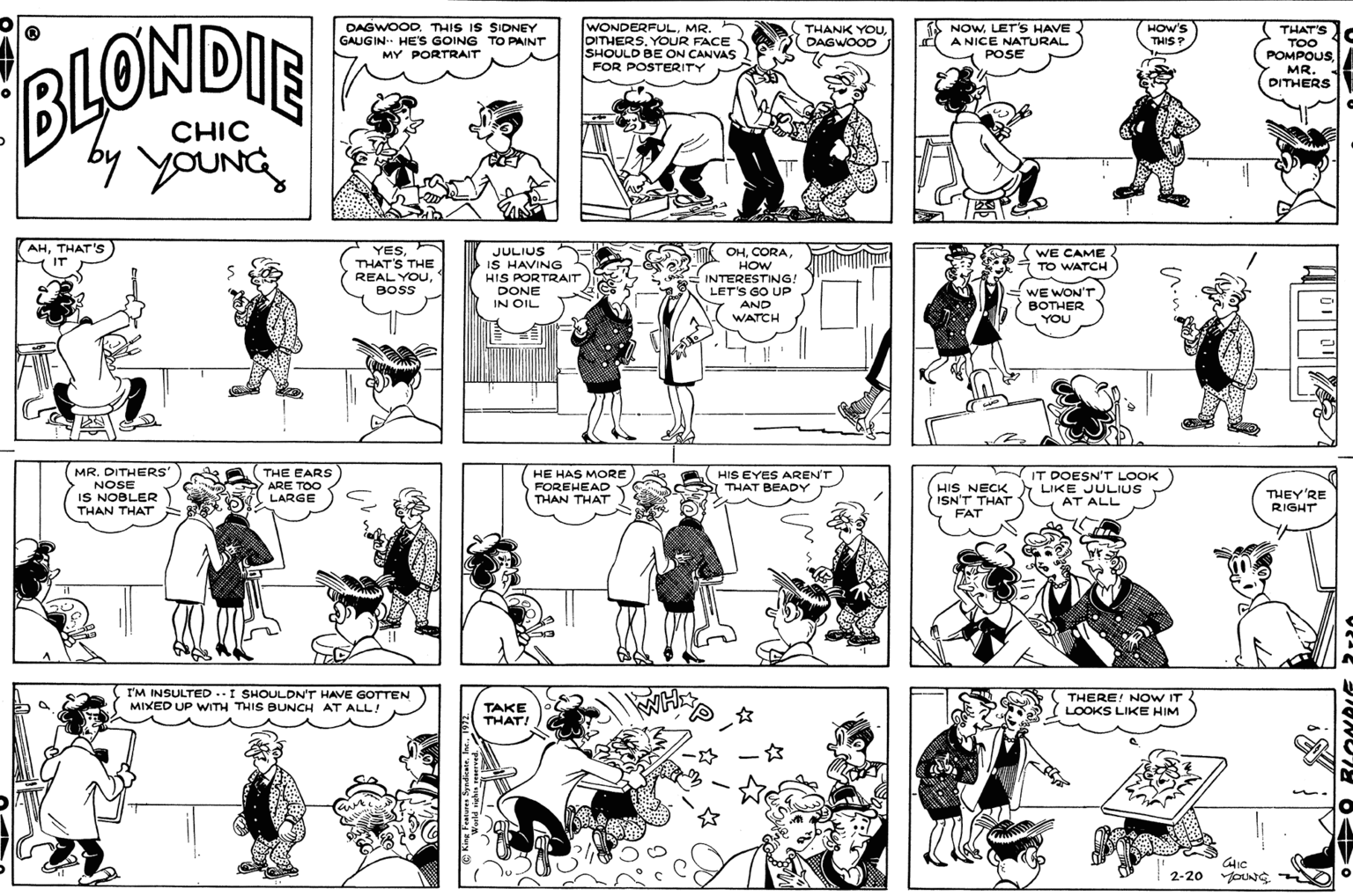 Blondie Comic Strip 1972-02-20 | Comics Kingdom