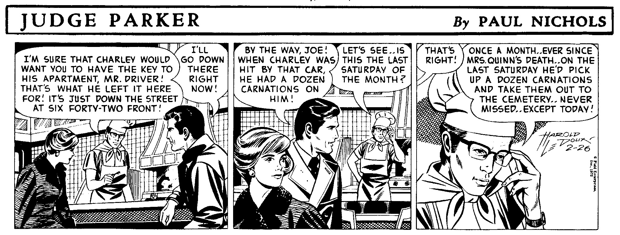 Judge Parker Vintage Comic Strip 1972-02-26 | Comics Kingdom