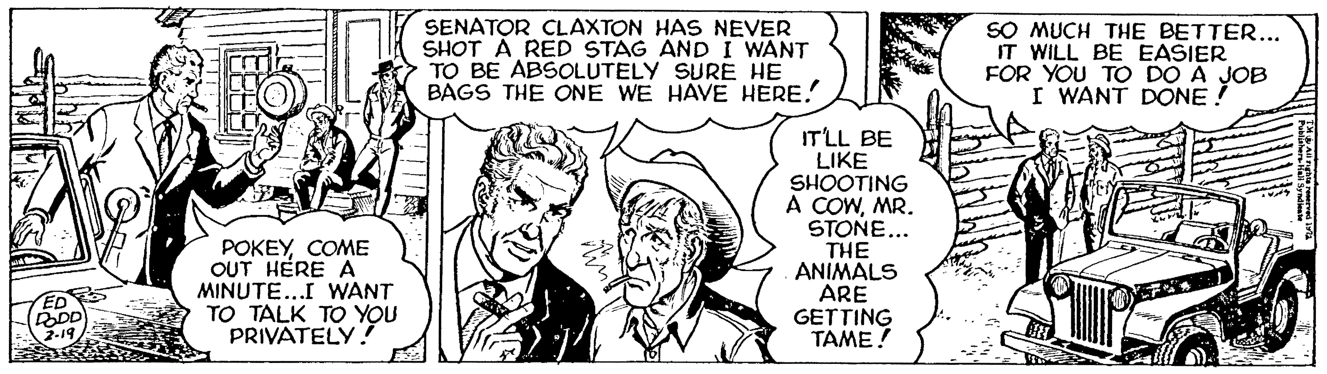 Mark Trail Vintage Comic Strip 1972-02-19 | Comics Kingdom
