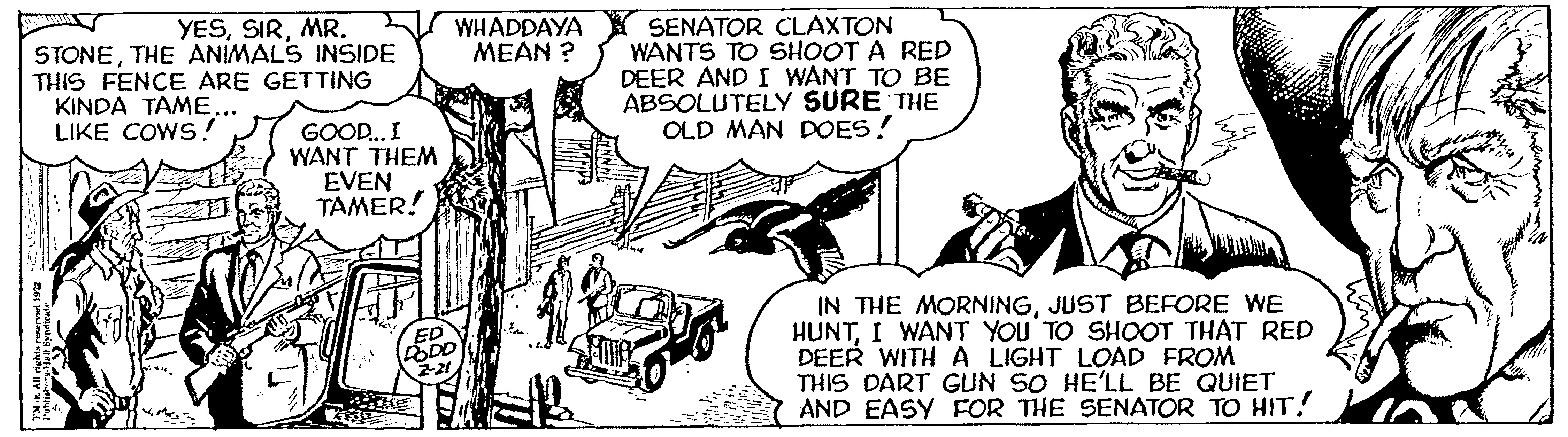 Mark Trail Vintage Comic Strip 1972-02-21 | Comics Kingdom