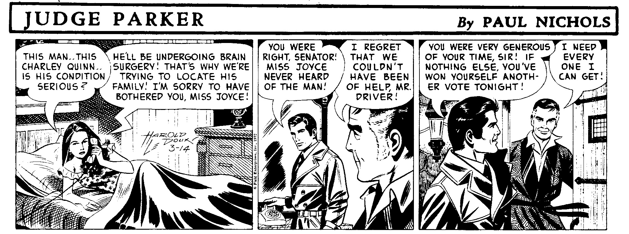 Judge Parker Comic Strip 1972-03-14 | Comics Kingdom