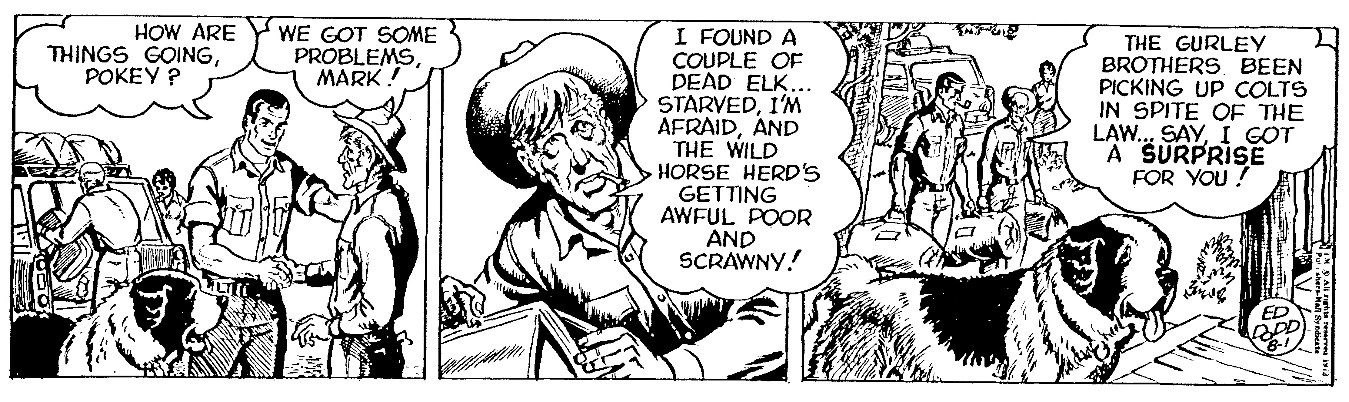 Mark Trail Vintage Comic Strip 1972-08-01 | Comics Kingdom