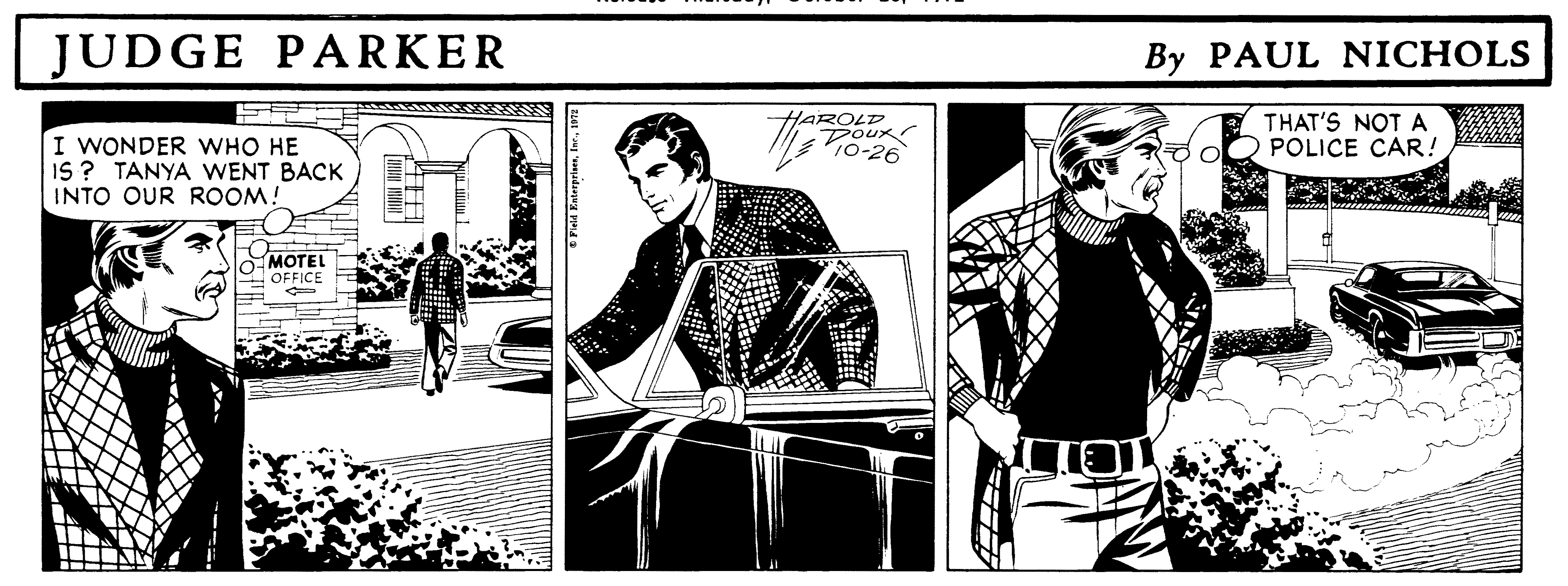 Judge Parker Vintage Comic Strip 1972-10-26 | Comics Kingdom