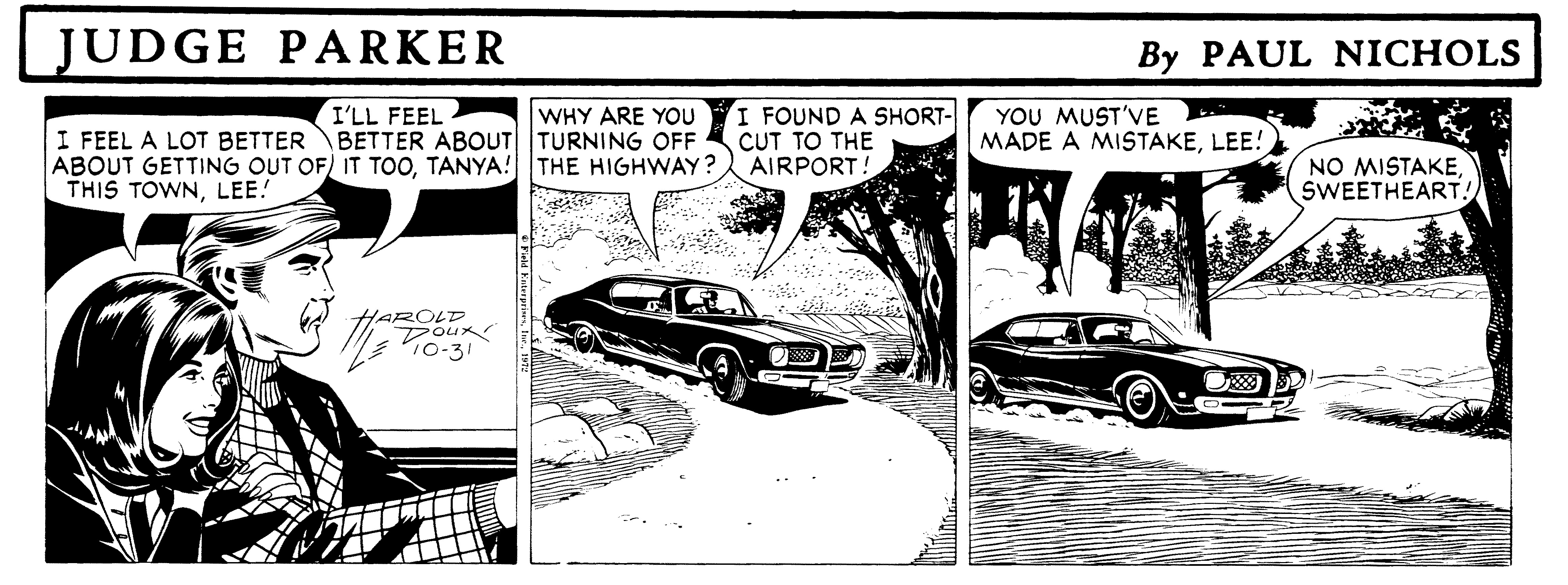 Judge Parker Vintage Comic Strip 1972-10-31 | Comics Kingdom
