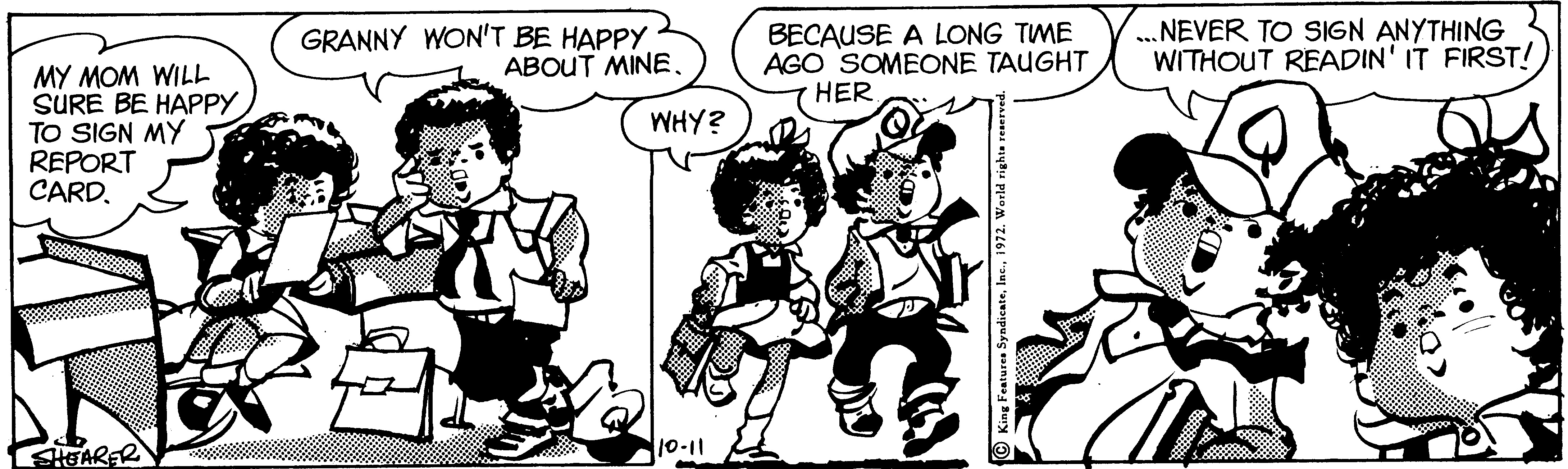 Quincy Comic Strip 1972-10-11 | Comics Kingdom