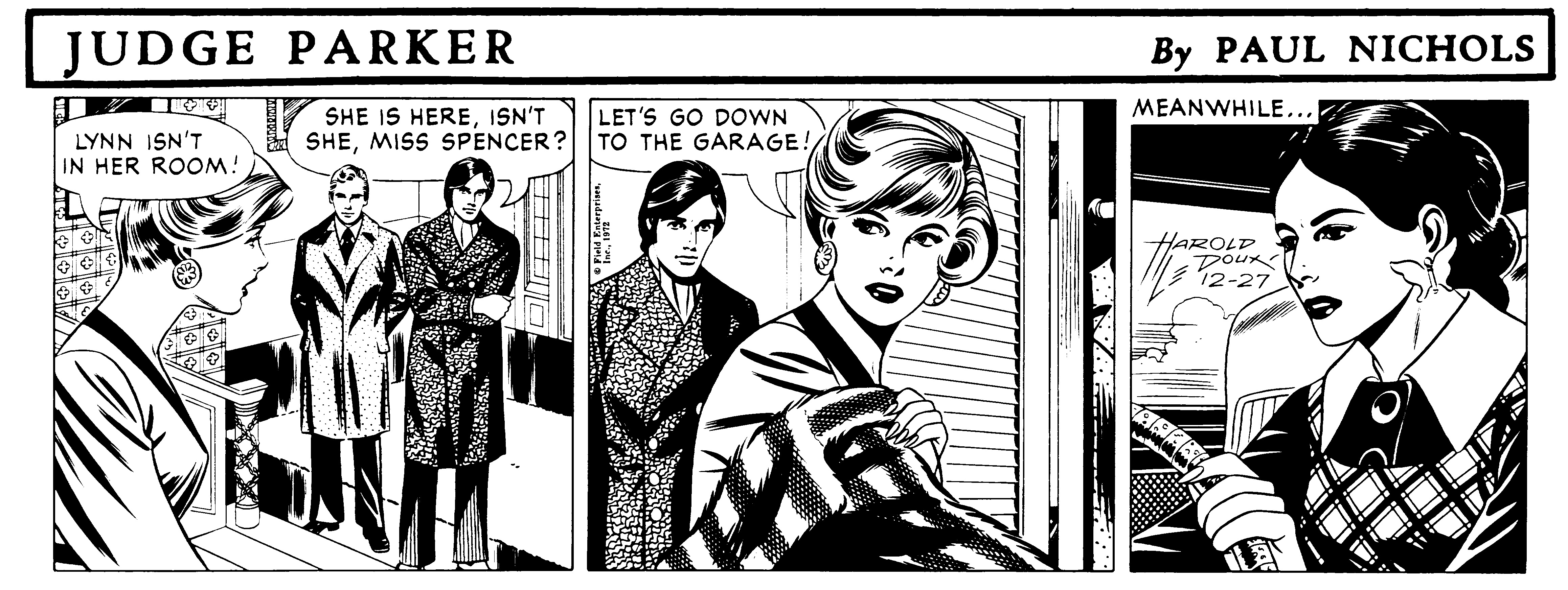 Judge Parker Comic Strip 1972-12-27 | Comics Kingdom