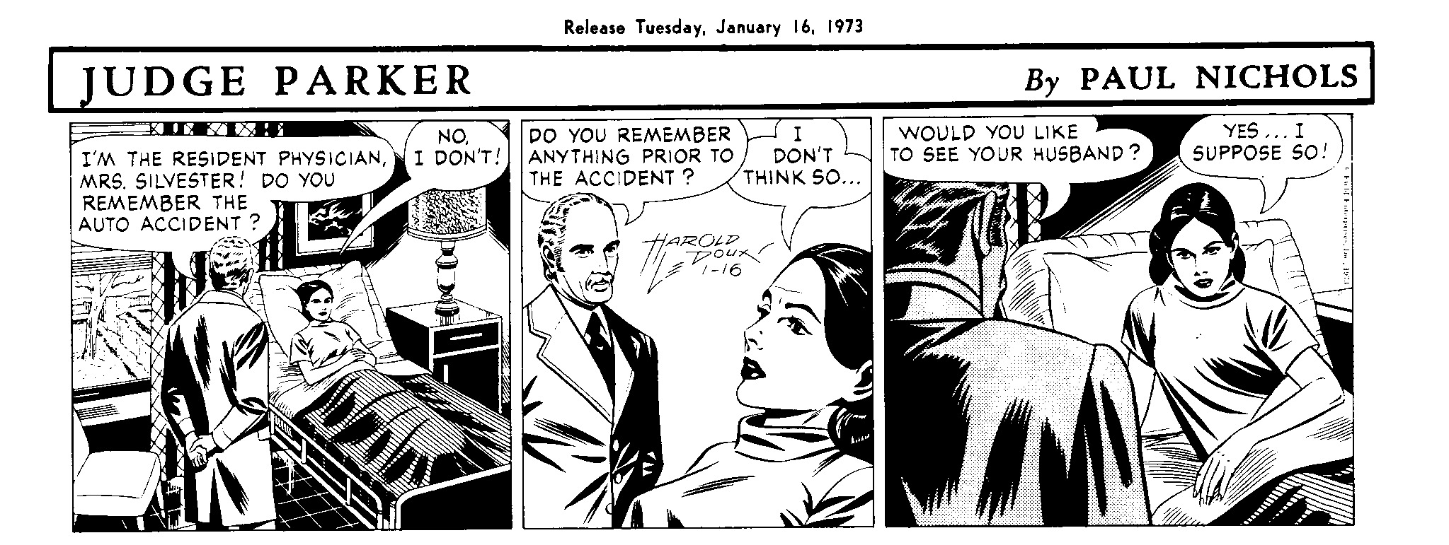 Judge Parker Comic Strip 1973-01-16 | Comics Kingdom