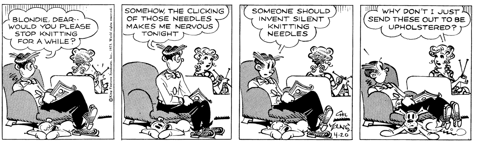 Blondie Comic Strip 1973 04 20 Comics Kingdom