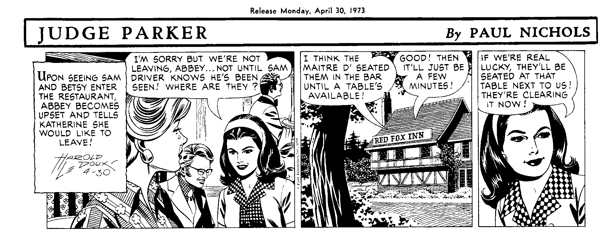 Judge Parker Vintage Comic Strip 1973-04-30 | Comics Kingdom