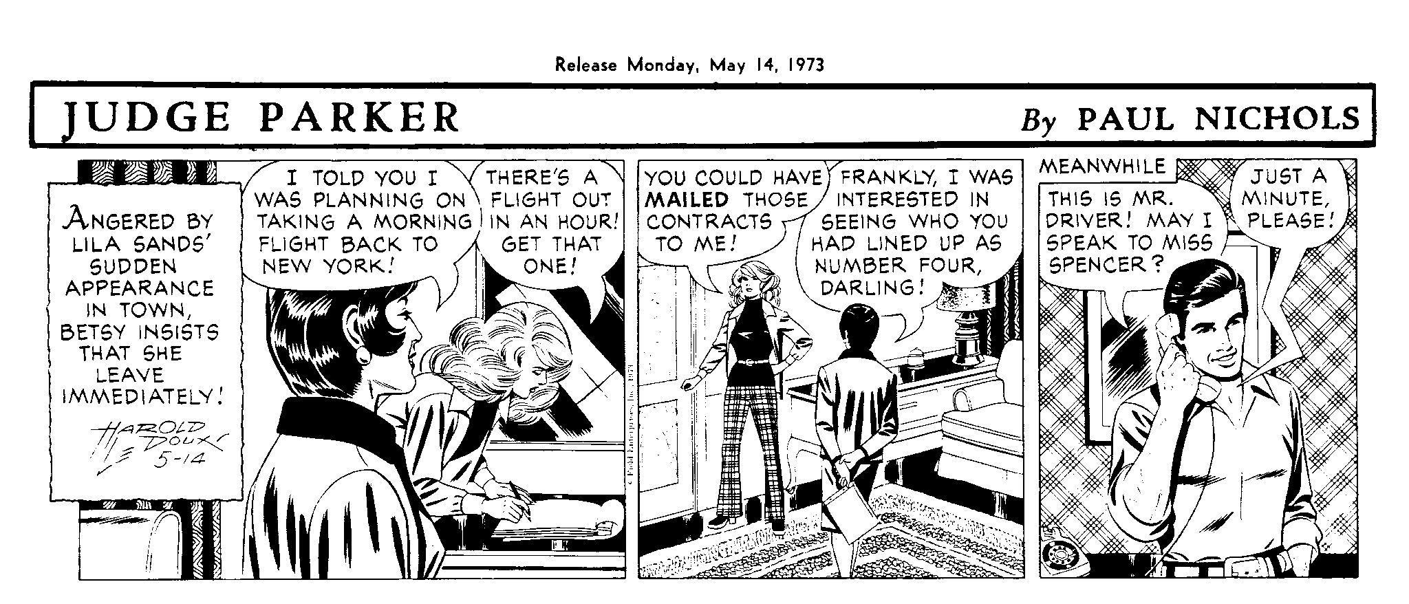 Judge Parker Vintage Comic Strip 1973-05-14 | Comics Kingdom