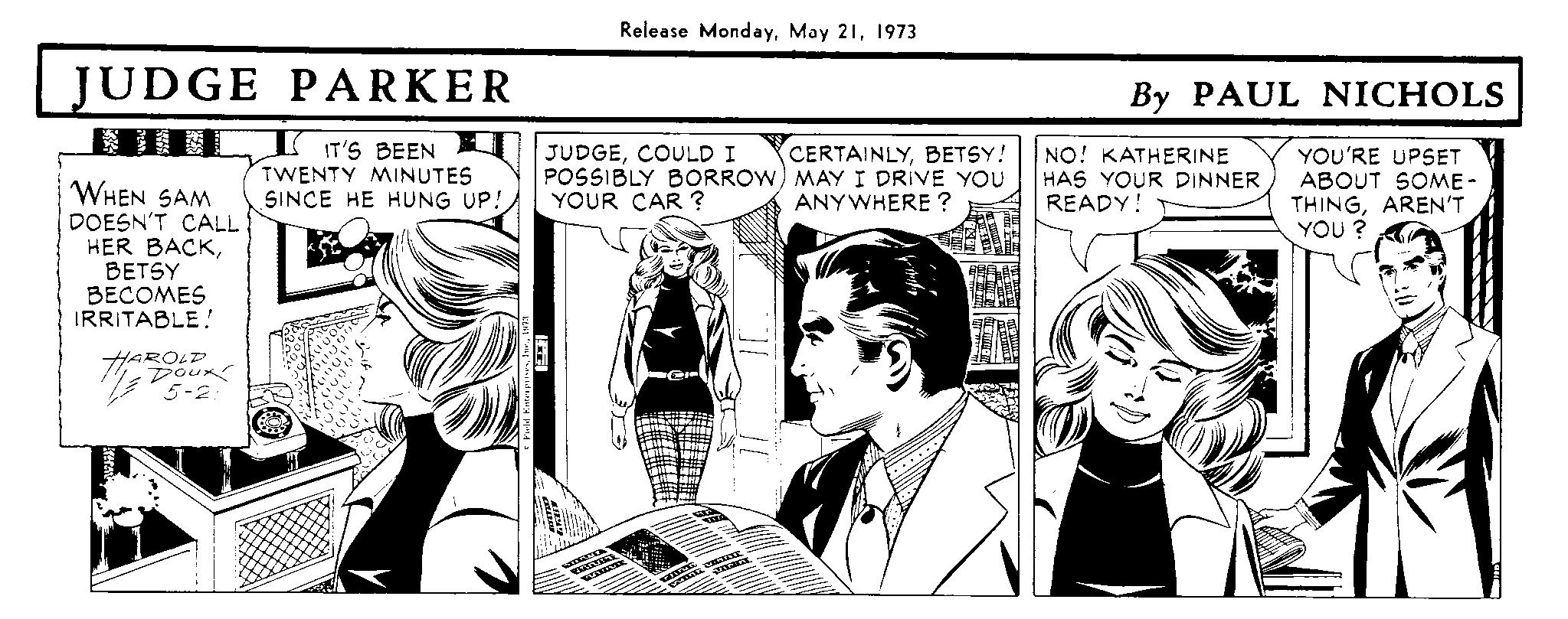 Judge Parker Vintage Comic Strip 1973-05-21 | Comics Kingdom