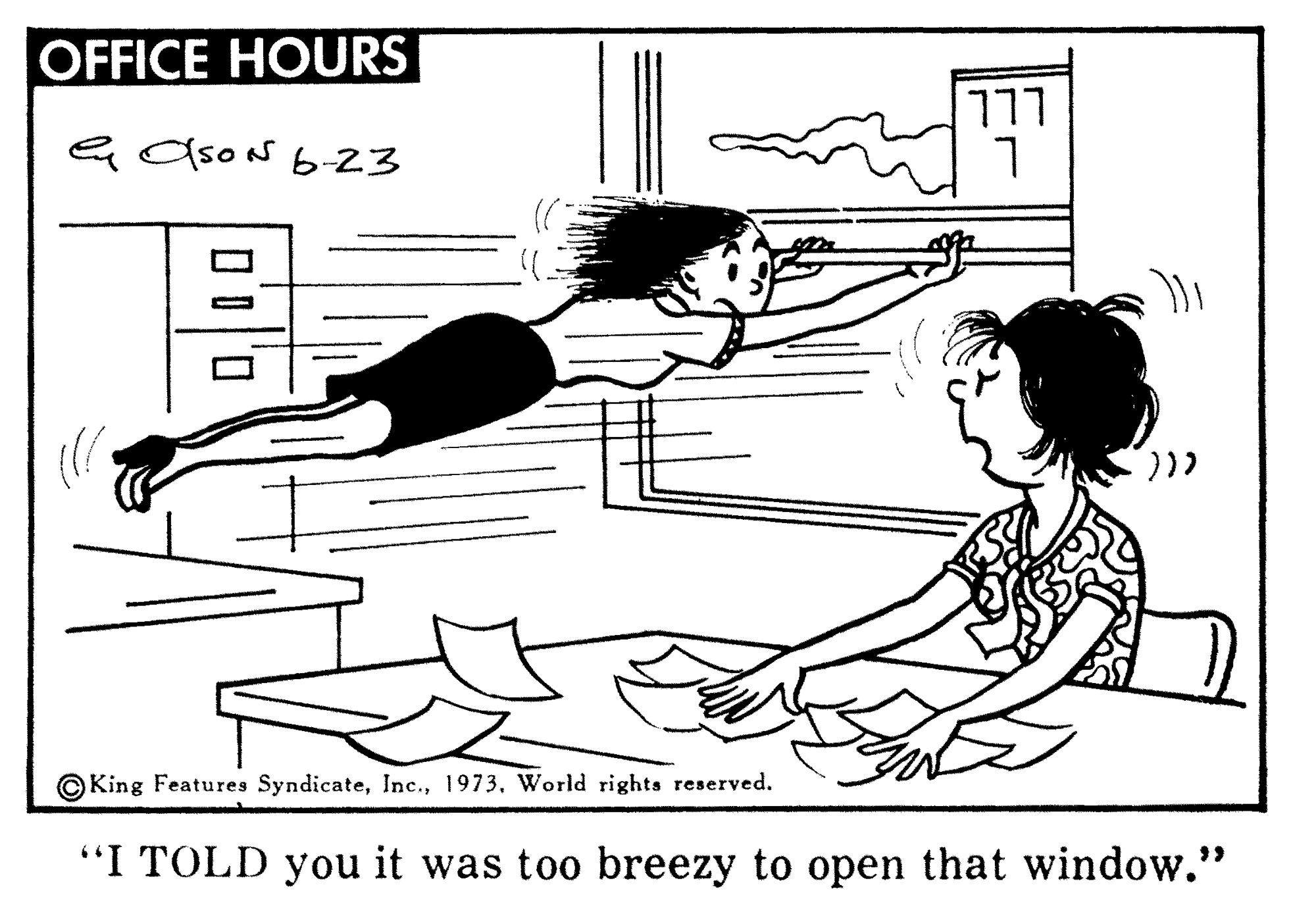 Office Hours Comic Strip 1973-06-23 | Comics Kingdom