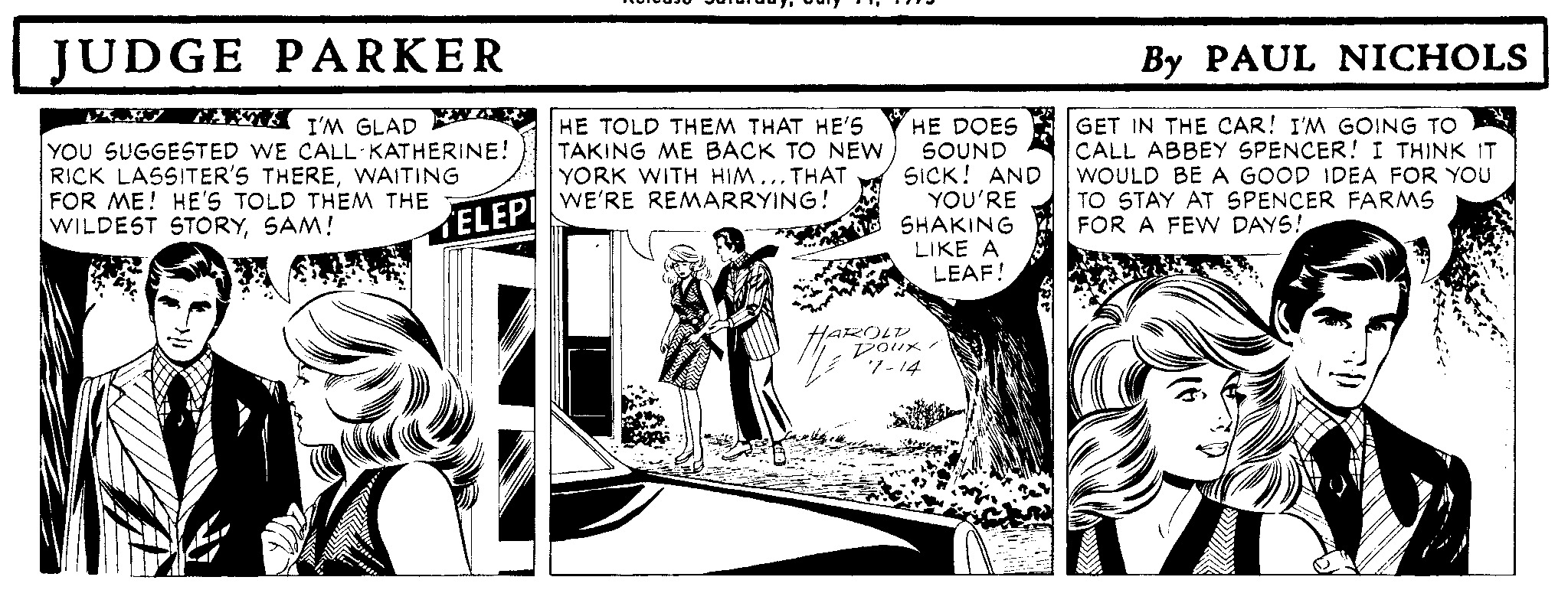 Judge Parker Vintage Comic Strip 1973-07-14 | Comics Kingdom