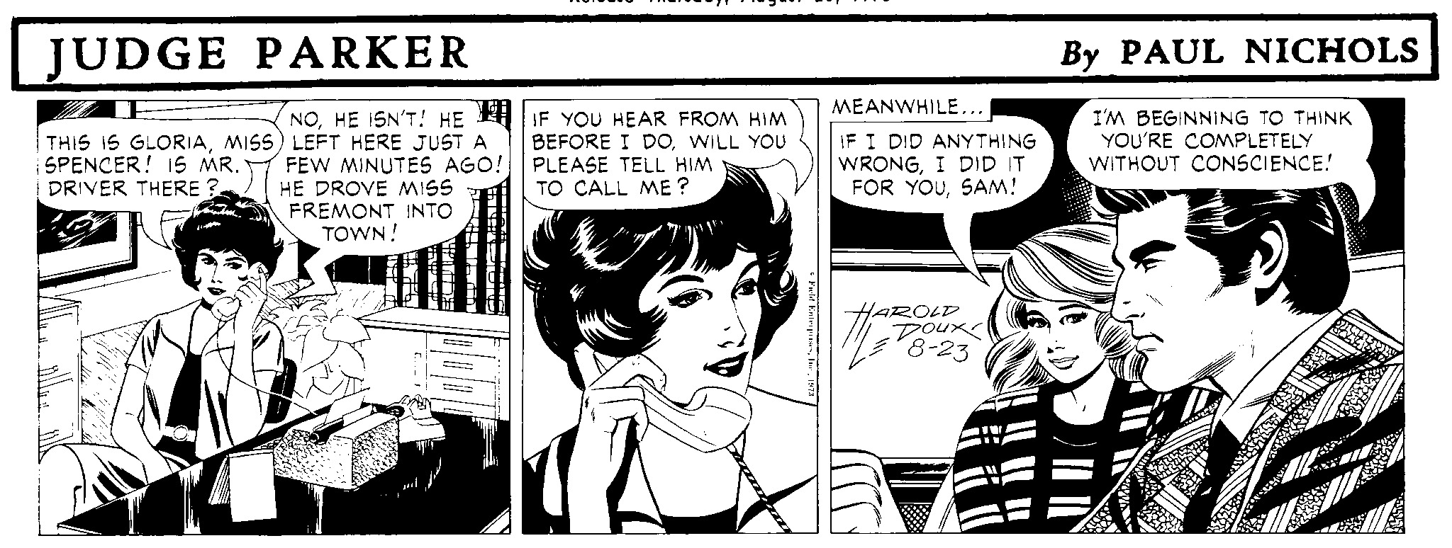Judge Parker Vintage Comic Strip 1973-08-23 | Comics Kingdom