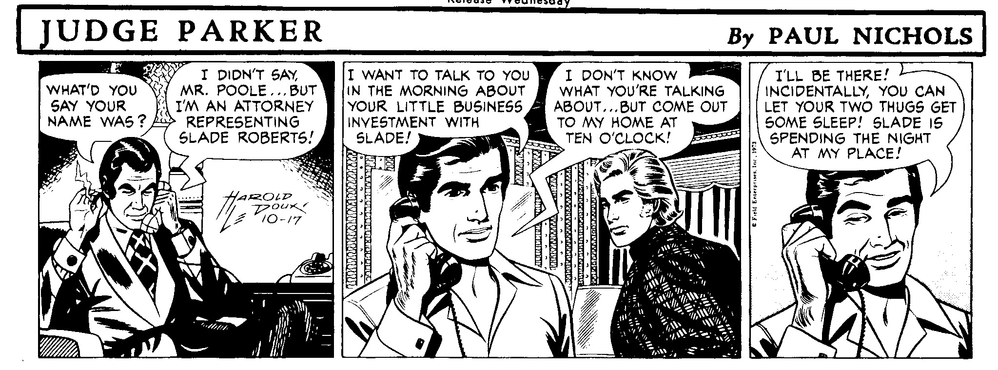Judge Parker Vintage Comic Strip 1973-10-17 | Comics Kingdom