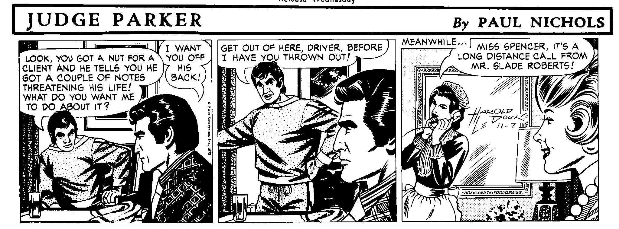 Judge Parker Vintage Comic Strip 1973-11-07 | Comics Kingdom