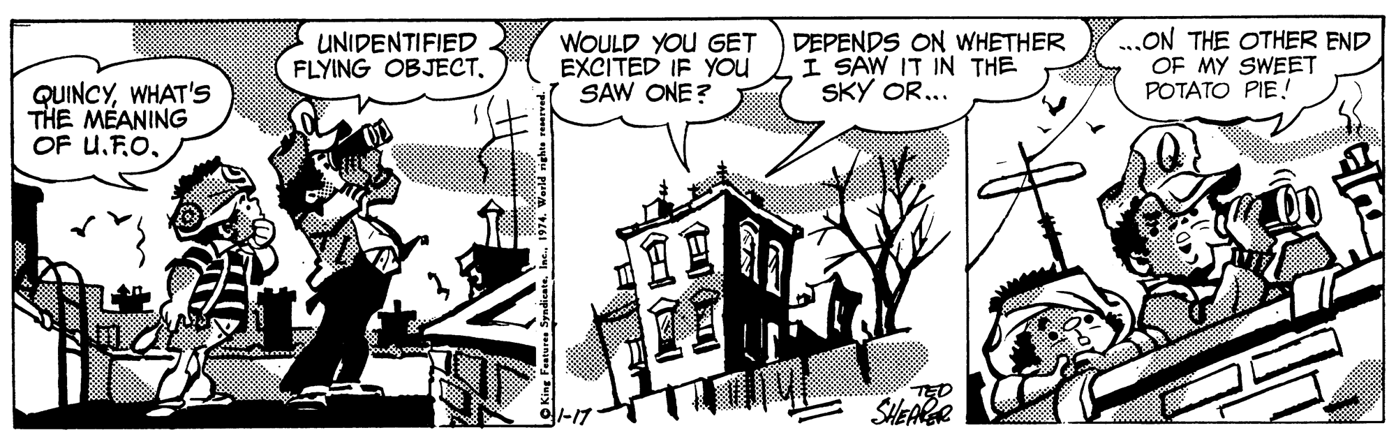 Quincy Comic Strip 1974-01-17 | Comics Kingdom