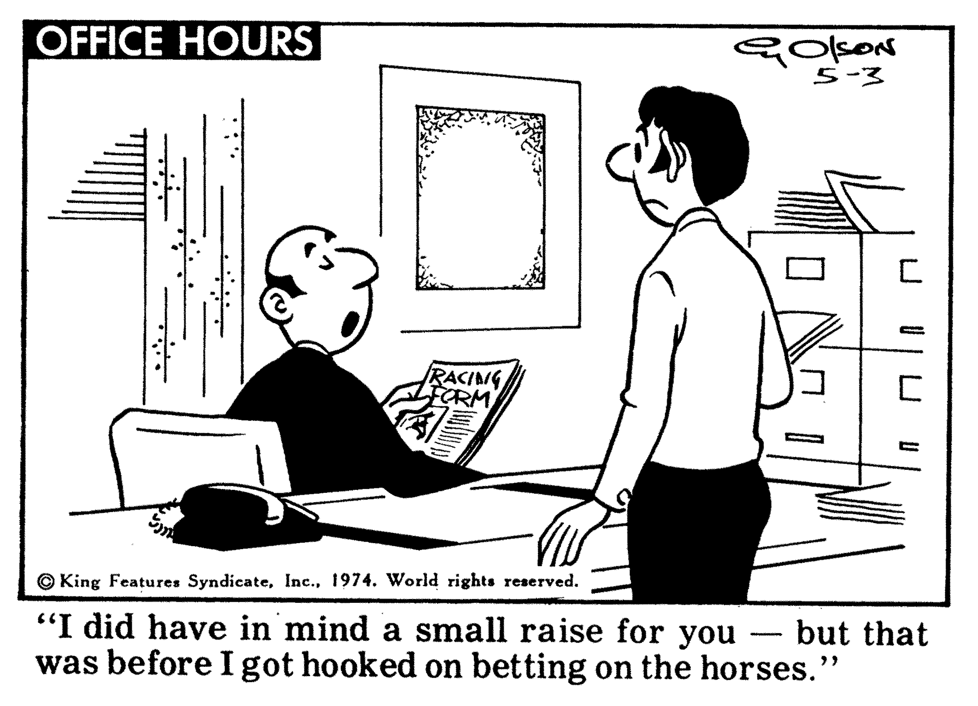 Office Hours Comic Strip 1974-05-03 | Comics Kingdom