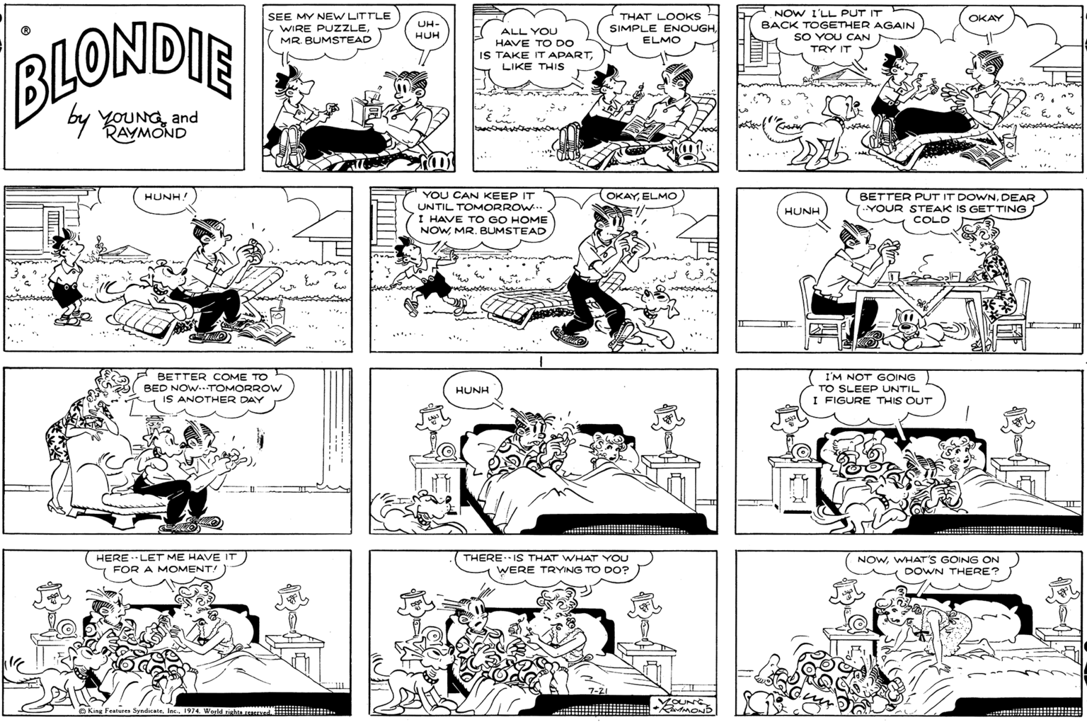Blondie Comic Strip 1974-07-21 | Comics Kingdom