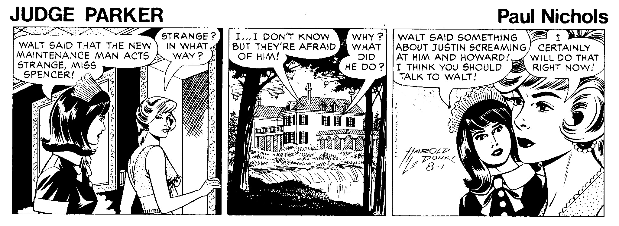 Judge Parker Vintage Comic Strip 1974-08-01 | Comics Kingdom