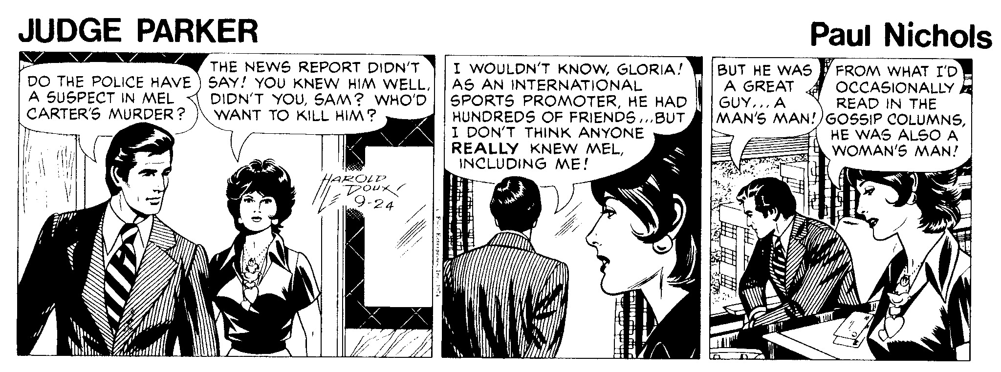 Judge Parker Vintage Comic Strip 1974-09-24 | Comics Kingdom