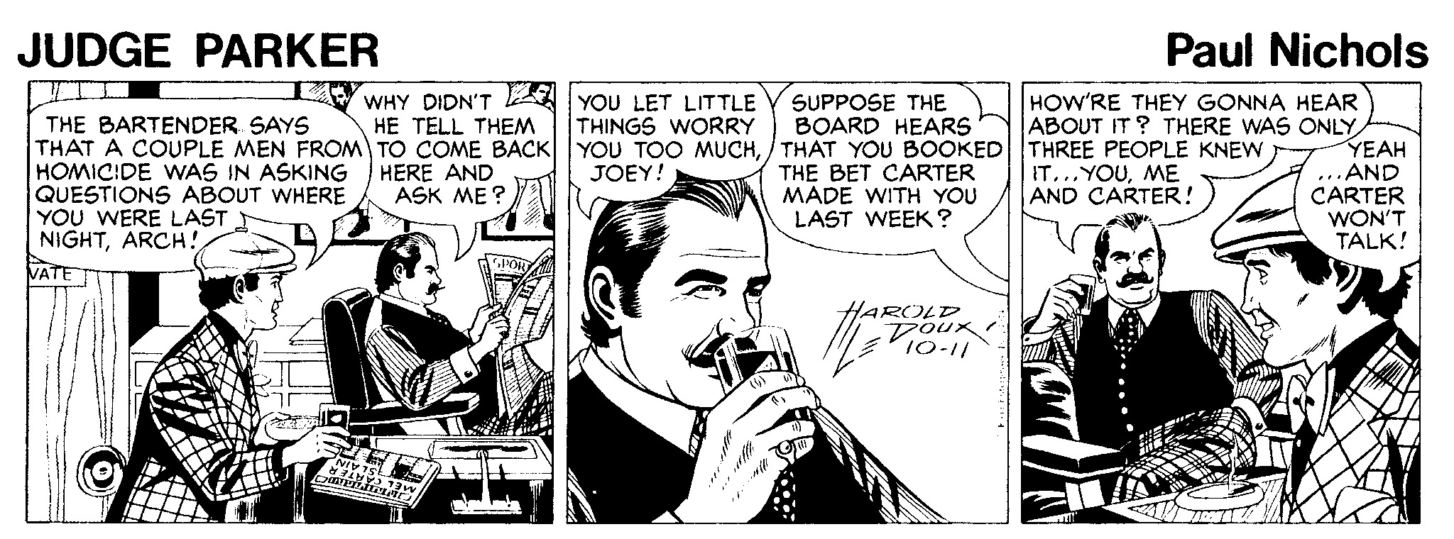 Judge Parker Vintage Comic Strip 1974-10-11 | Comics Kingdom
