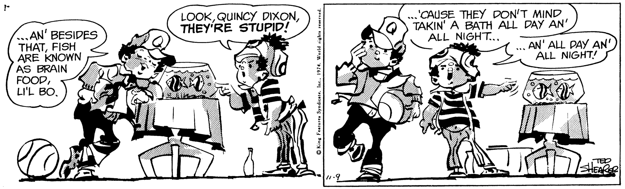 Quincy Comic Strip 1974-11-09 | Comics Kingdom