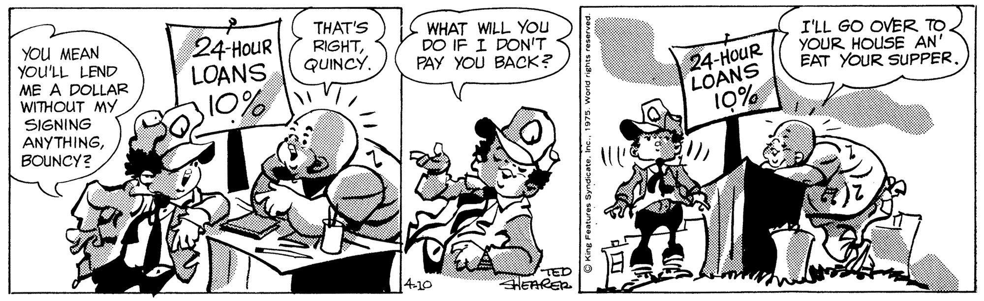 Quincy Comic Strip 1975-04-10 | Comics Kingdom