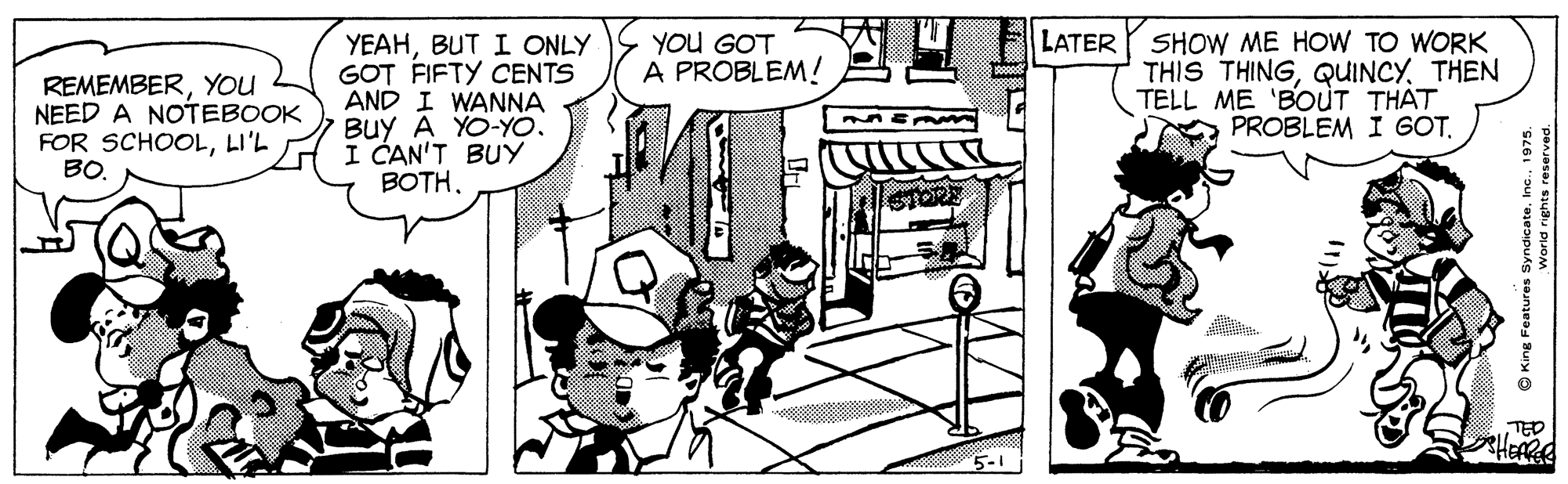 Quincy Comic Strip 1975-05-01 | Comics Kingdom