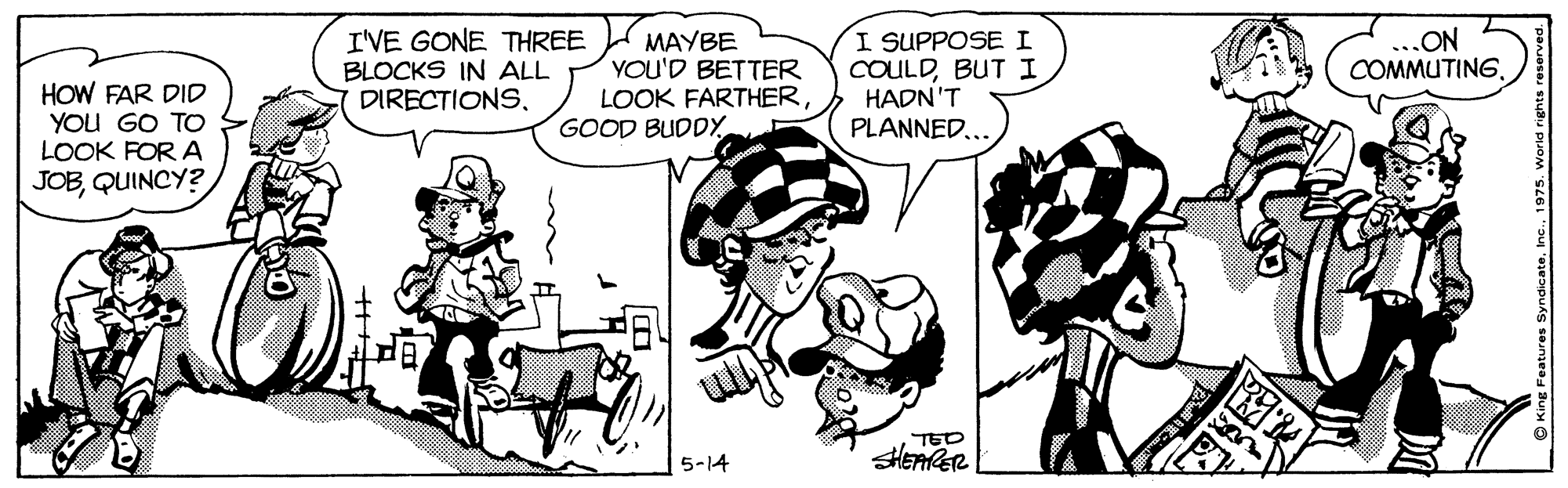 Quincy Comic Strip 1975-05-14 | Comics Kingdom