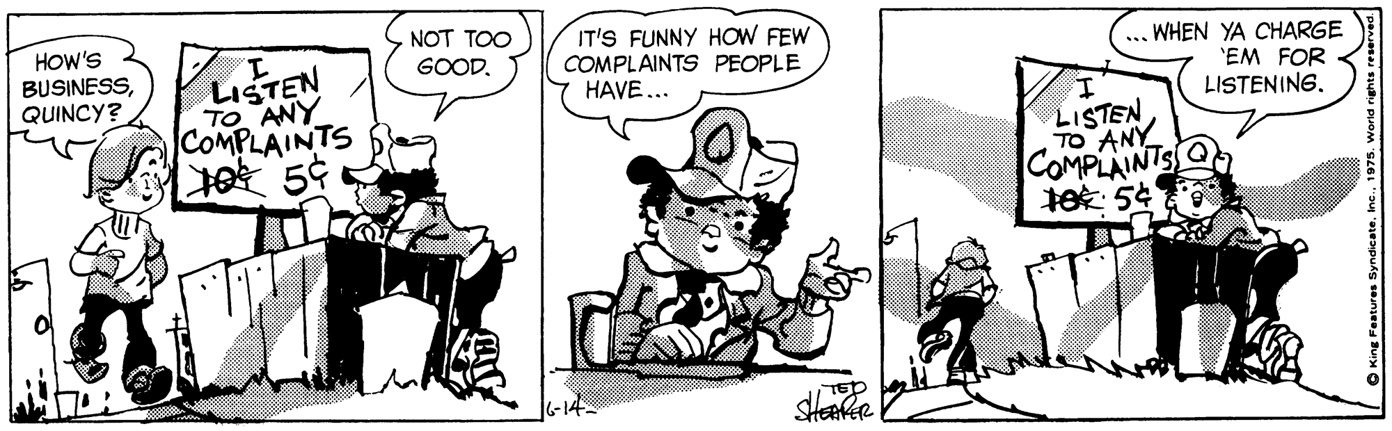 Quincy Comic Strip 1975-06-14 | Comics Kingdom