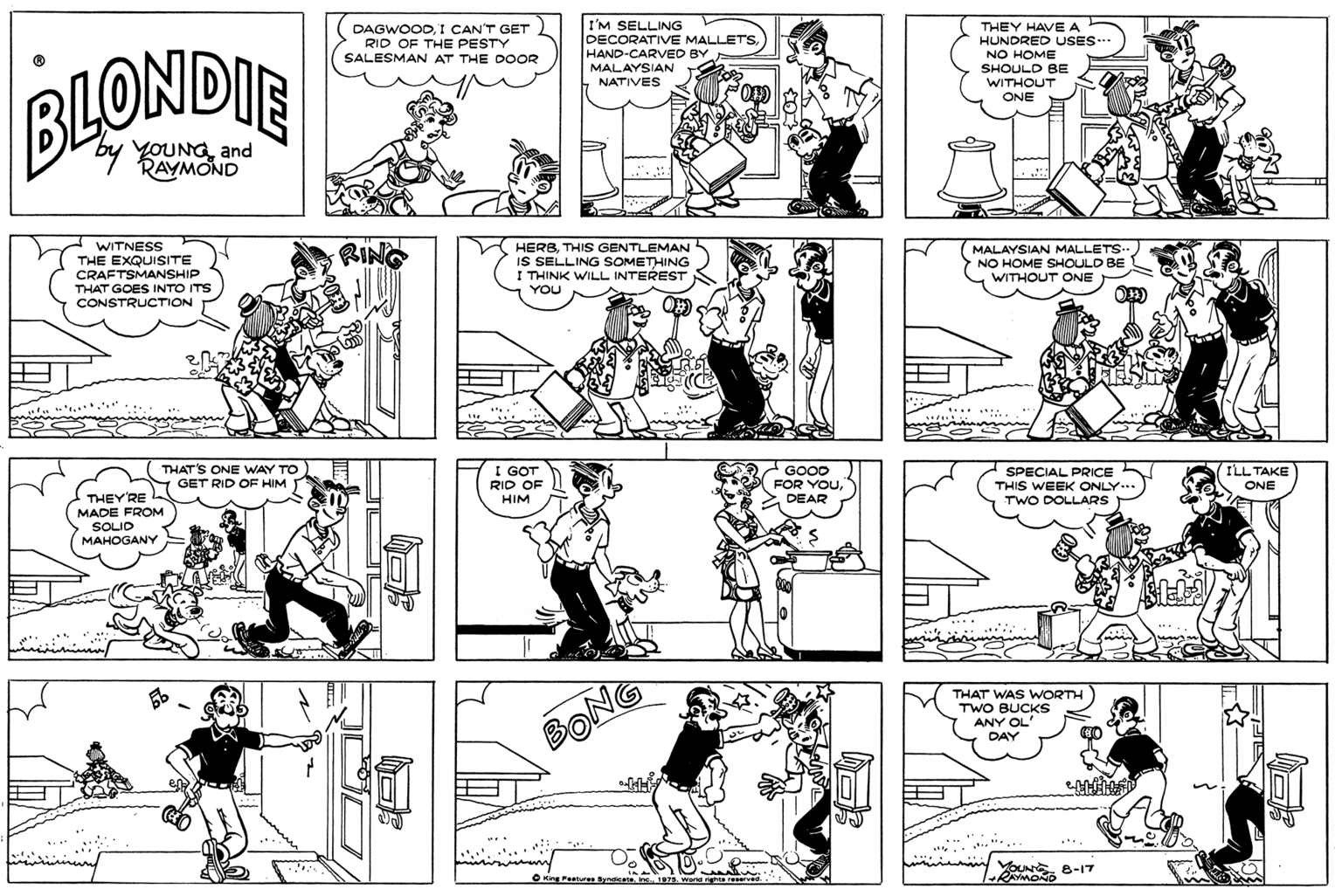 Blondie Comic Strip 1975-08-17 | Comics Kingdom
