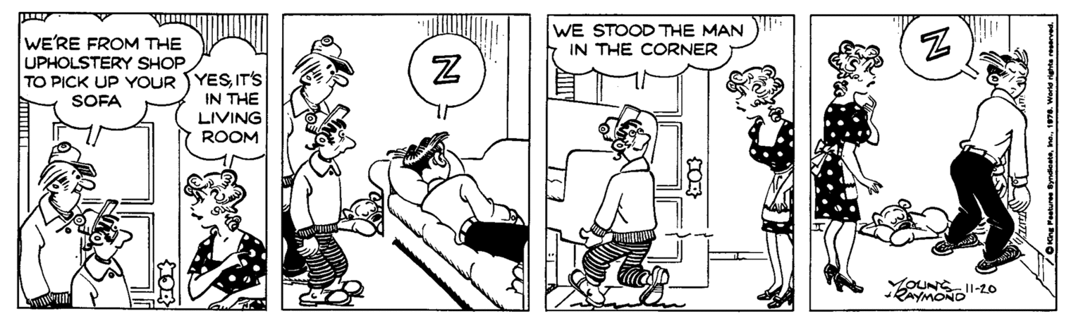 Blondie Comic Strip 1976 11 20 Comics Kingdom