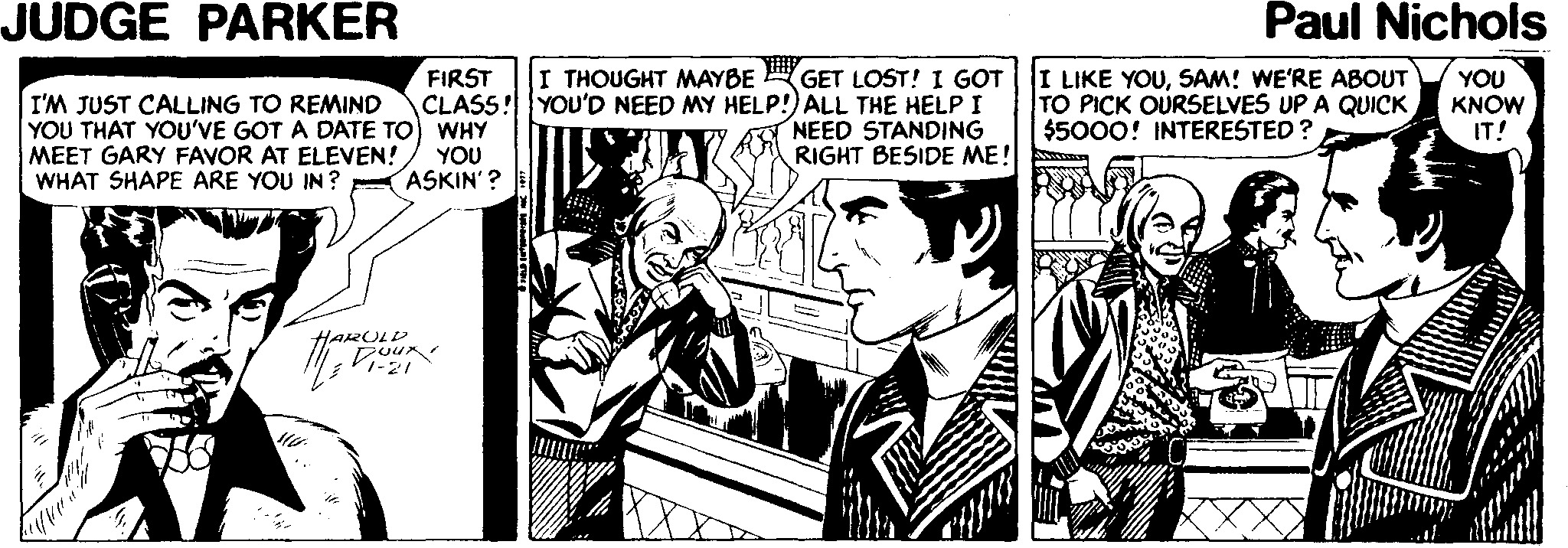 Judge Parker Vintage Comic Strip 1977-01-21 | Comics Kingdom