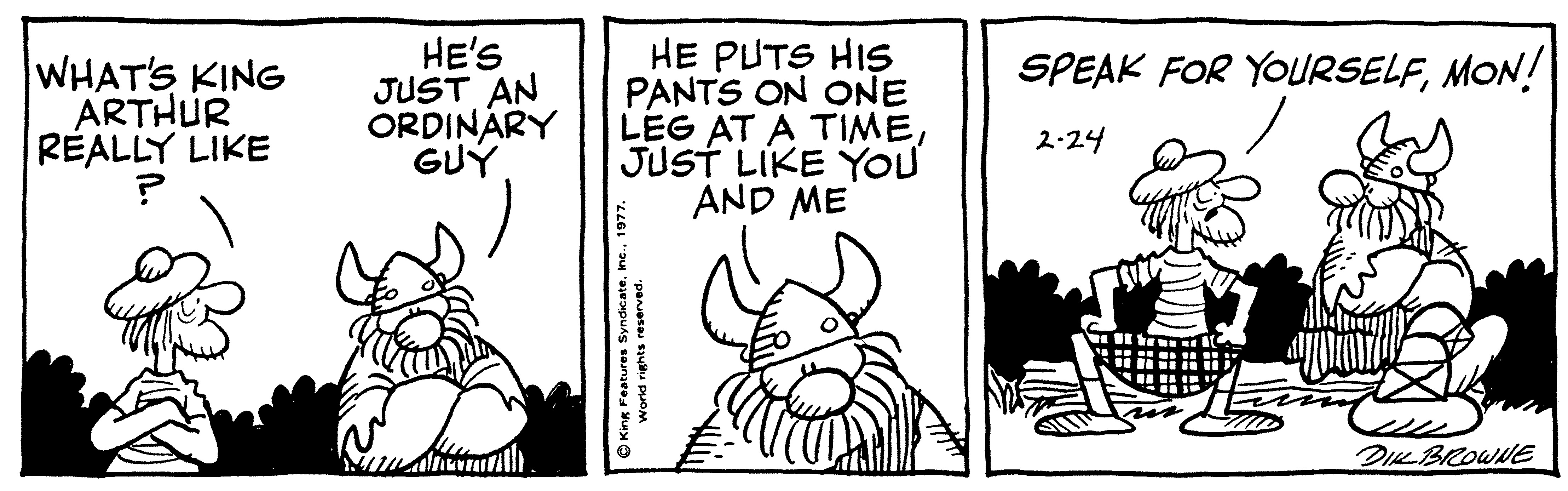 Hagar The Horrible Comic Strip 1977-02-24 | Comics Kingdom