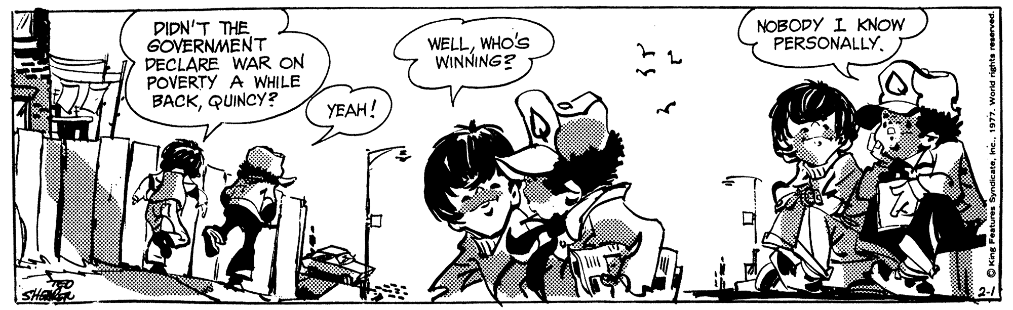 Quincy Comic Strip 1977-02-01 | Comics Kingdom