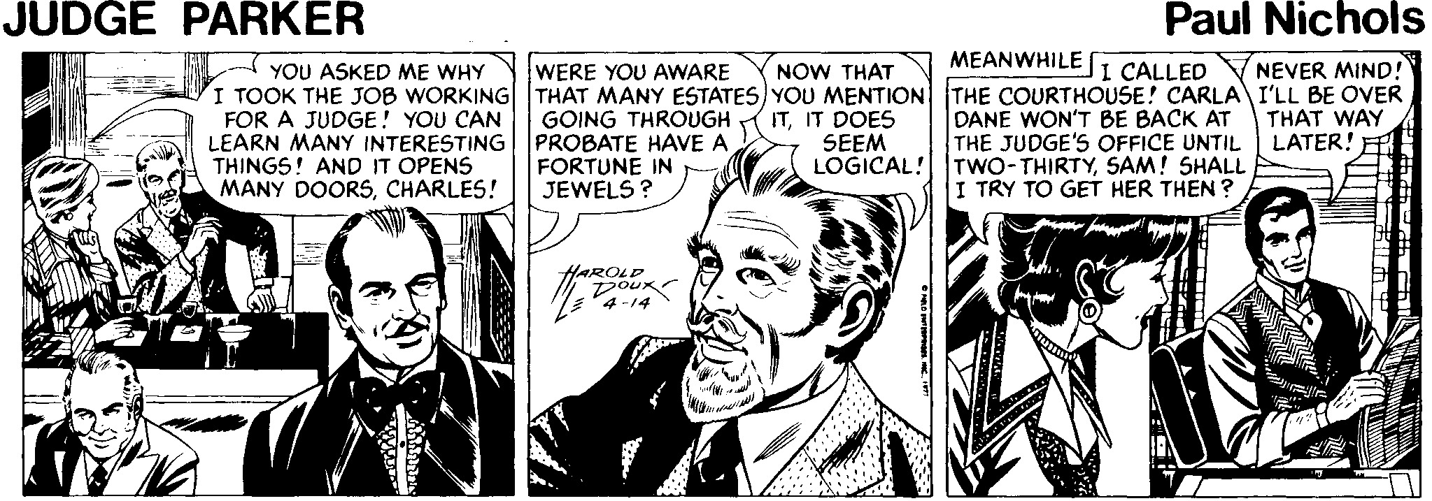 Judge Parker Vintage Comic Strip 1977-04-14 | Comics Kingdom