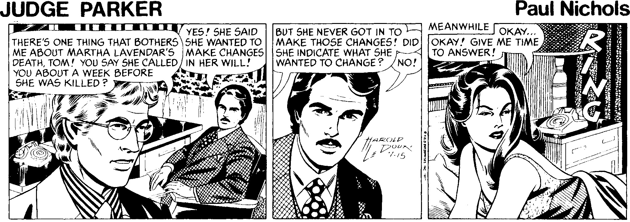 Judge Parker Vintage Comic Strip 1977-07-15 | Comics Kingdom