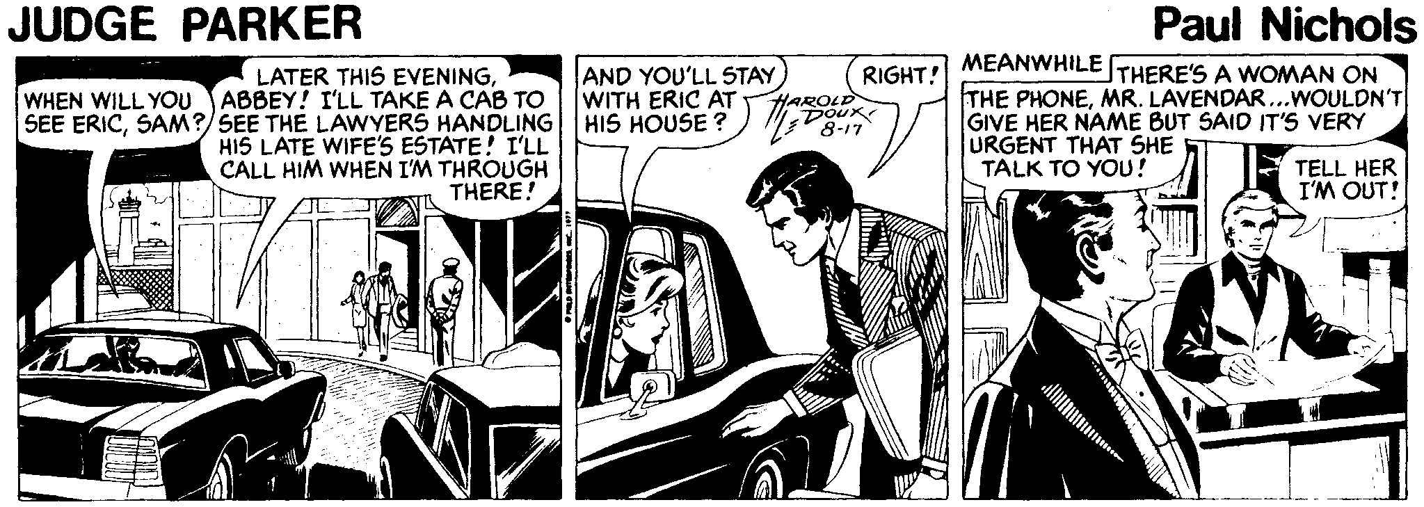 Judge Parker Vintage Comic Strip 1977-08-17 | Comics Kingdom