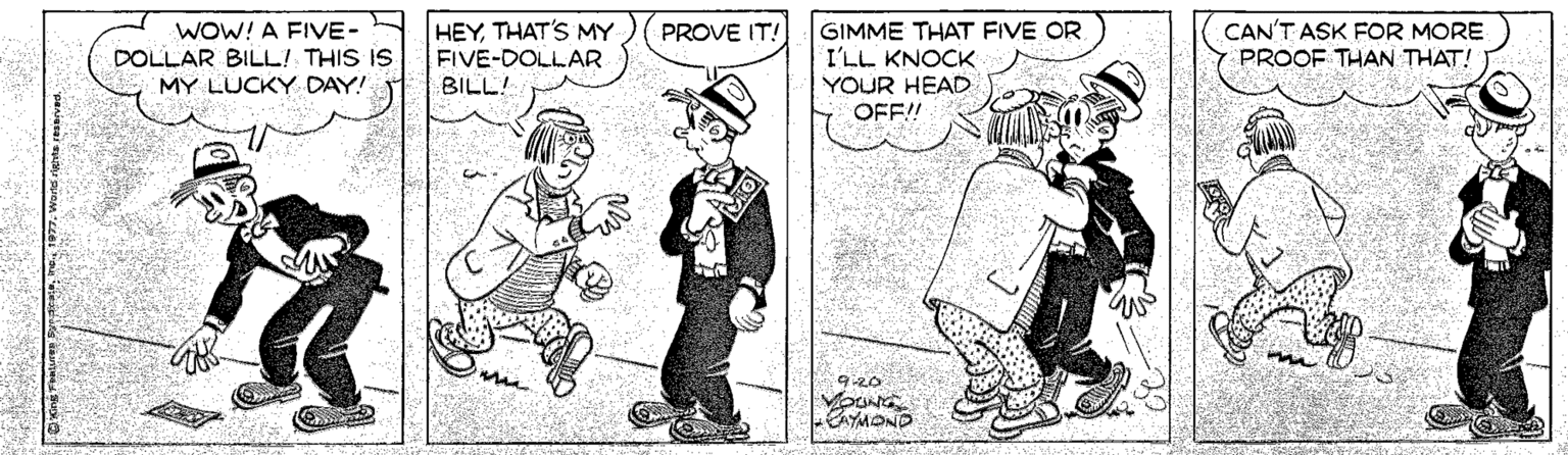 Blondie Comic Strip 1977-09-20 | Comics Kingdom