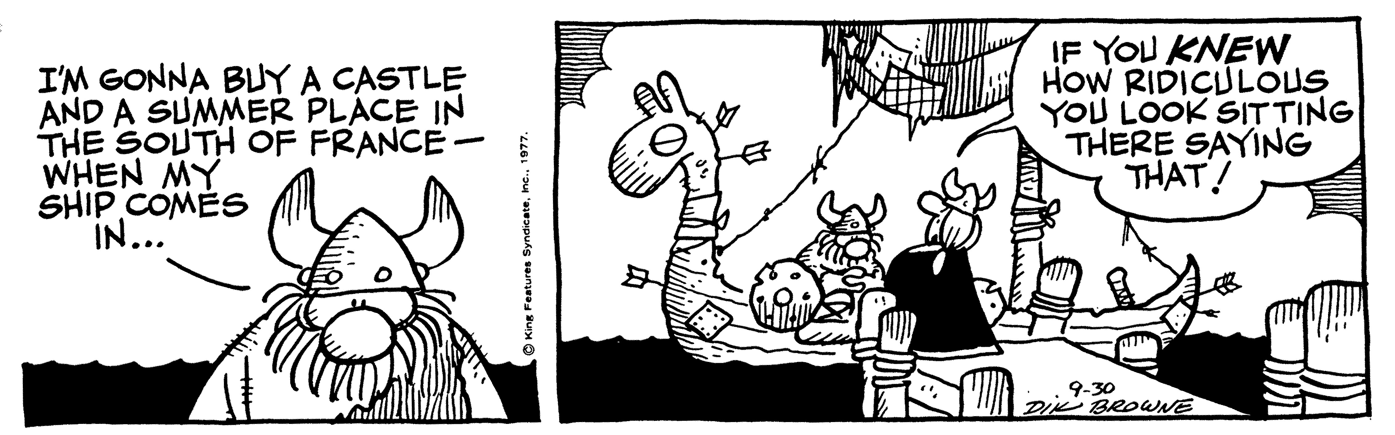 Hagar The Horrible Comic Strip 1977-09-30 | Comics Kingdom