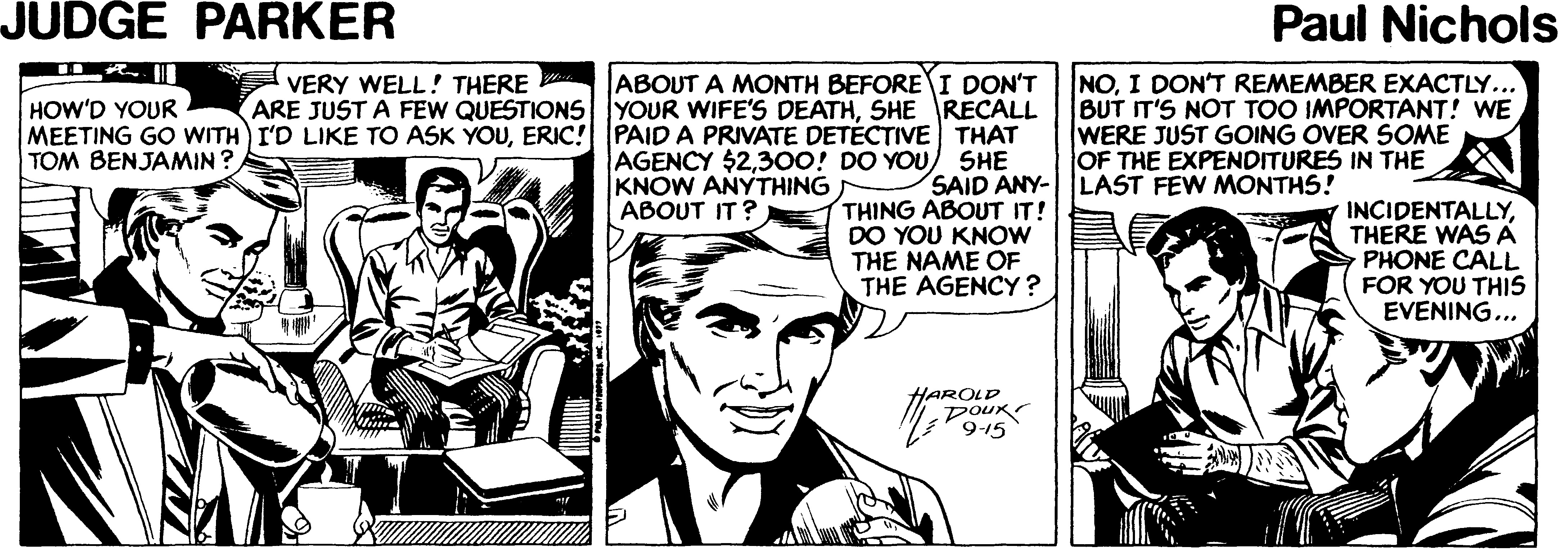 Judge Parker Vintage Comic Strip 1977-09-15 | Comics Kingdom