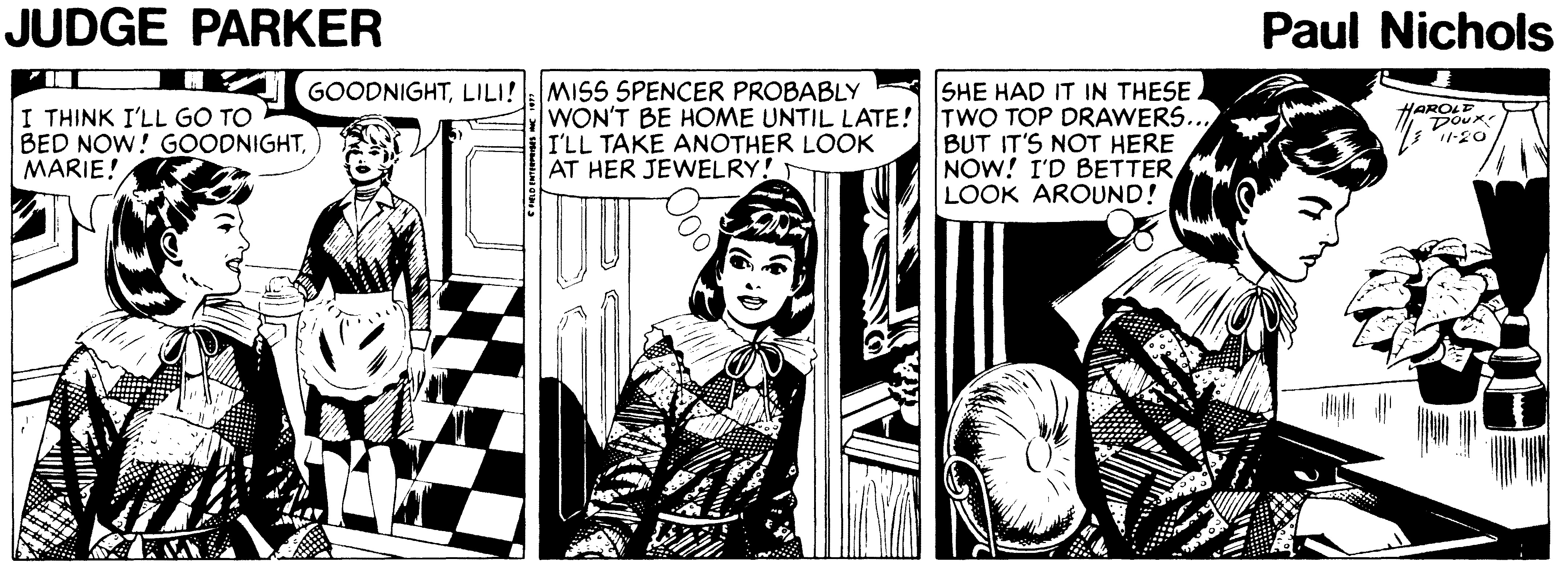 Judge Parker Vintage Comic Strip 1977-11-29 | Comics Kingdom