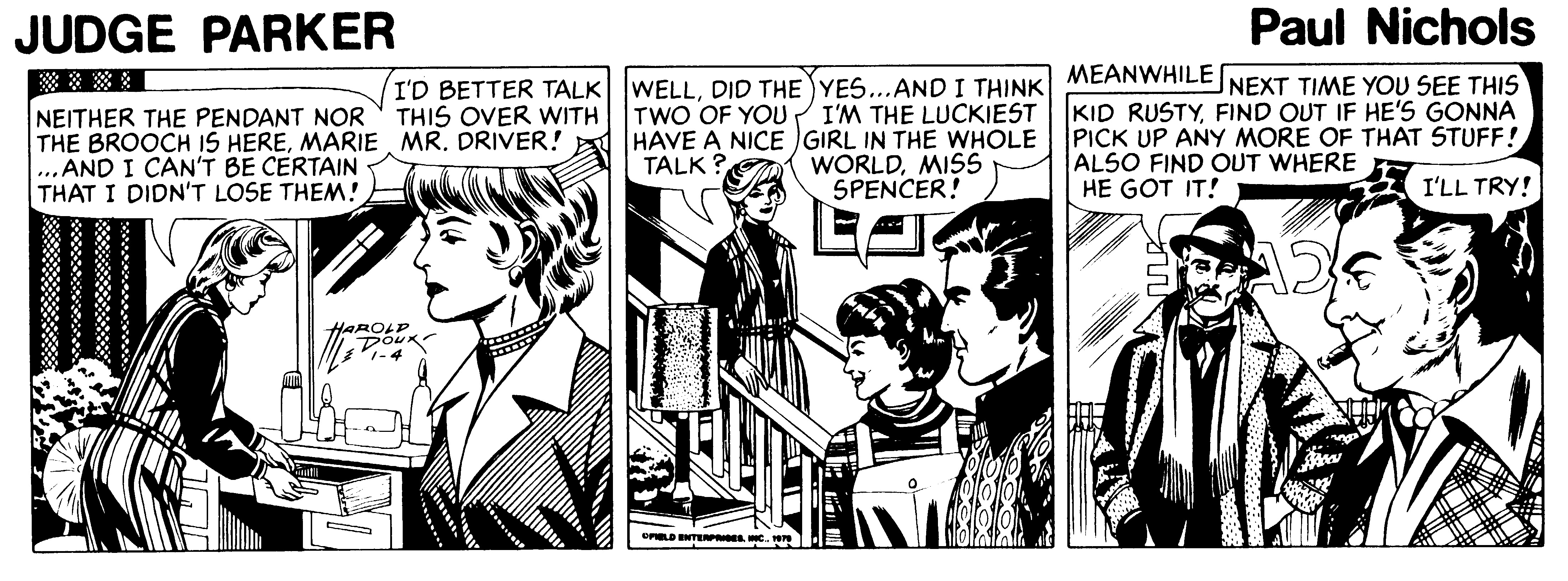 Judge Parker Vintage Comic Strip 1978-01-04 | Comics Kingdom