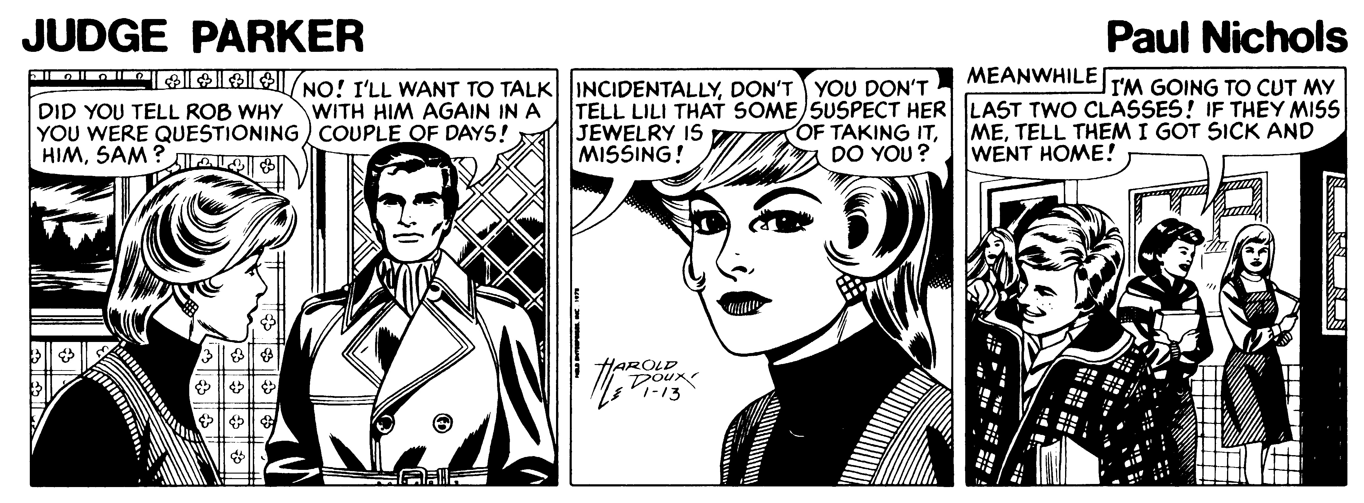 Judge Parker Vintage Comic Strip 1978-01-13 | Comics Kingdom