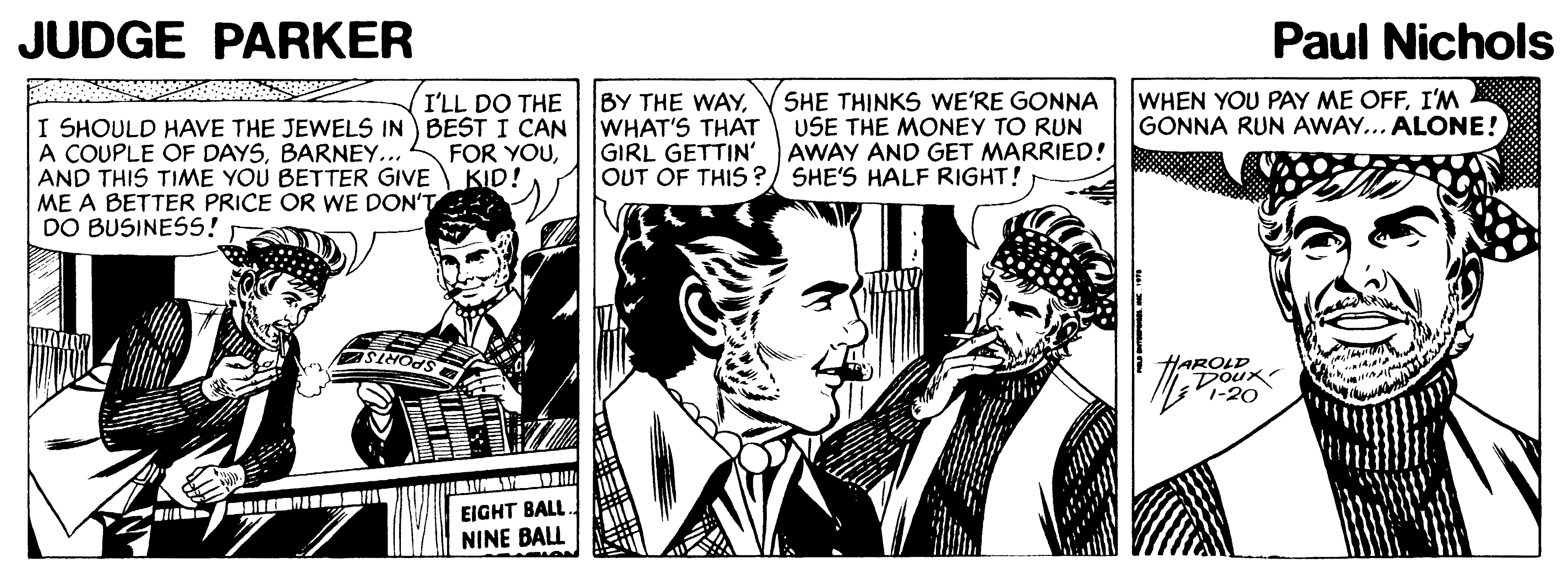 Judge Parker Vintage Comic Strip 1978-01-20 | Comics Kingdom